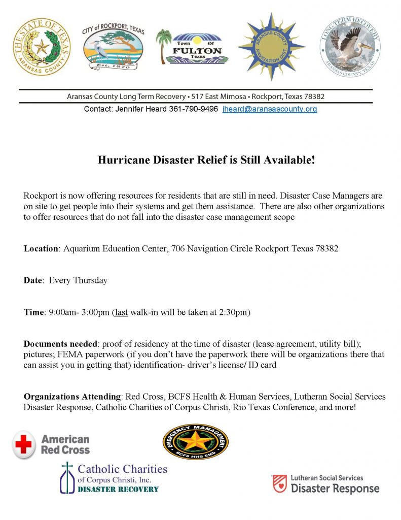 Hurricane Disaster Relief Available at Aquarium Education Center 1/24 ...